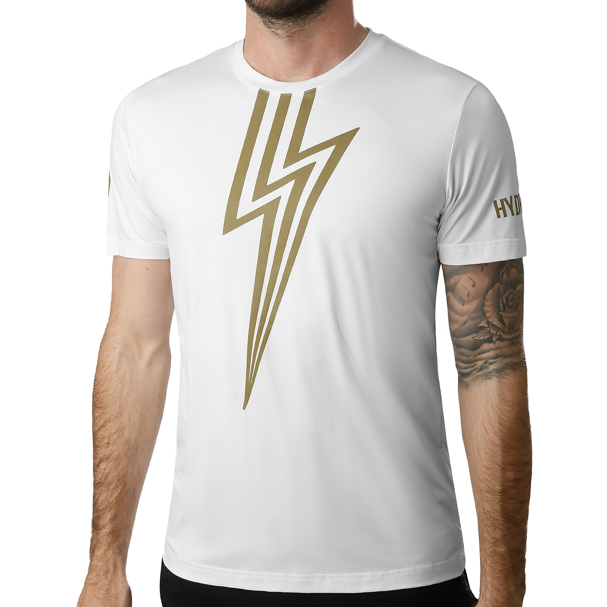 buy Hydrogen Flash Tech T-Shirt Men - White, Gold online | Tennis-Point