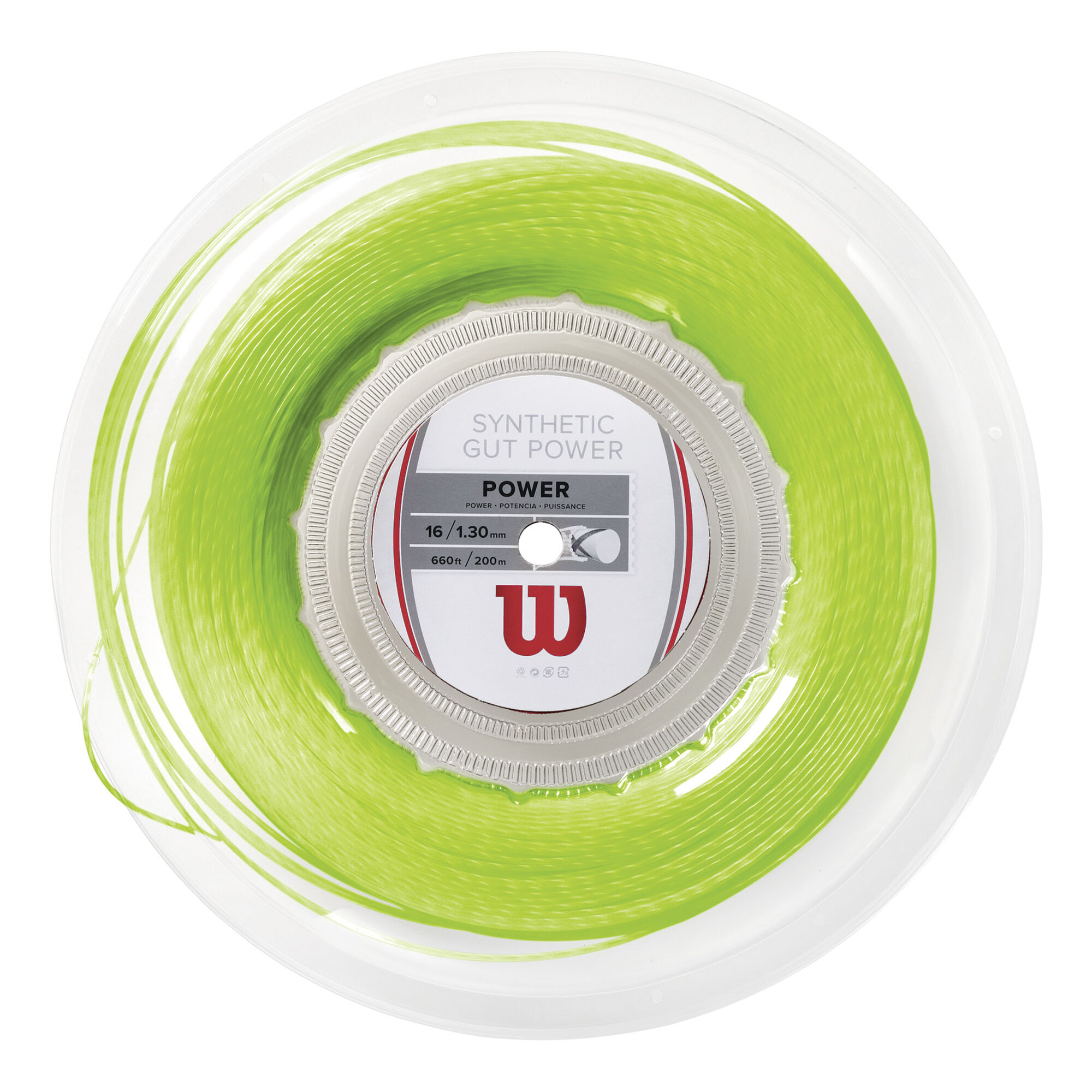 Wilson Synthetic Gut Power String Reel 200m Lime | Tennis-Point