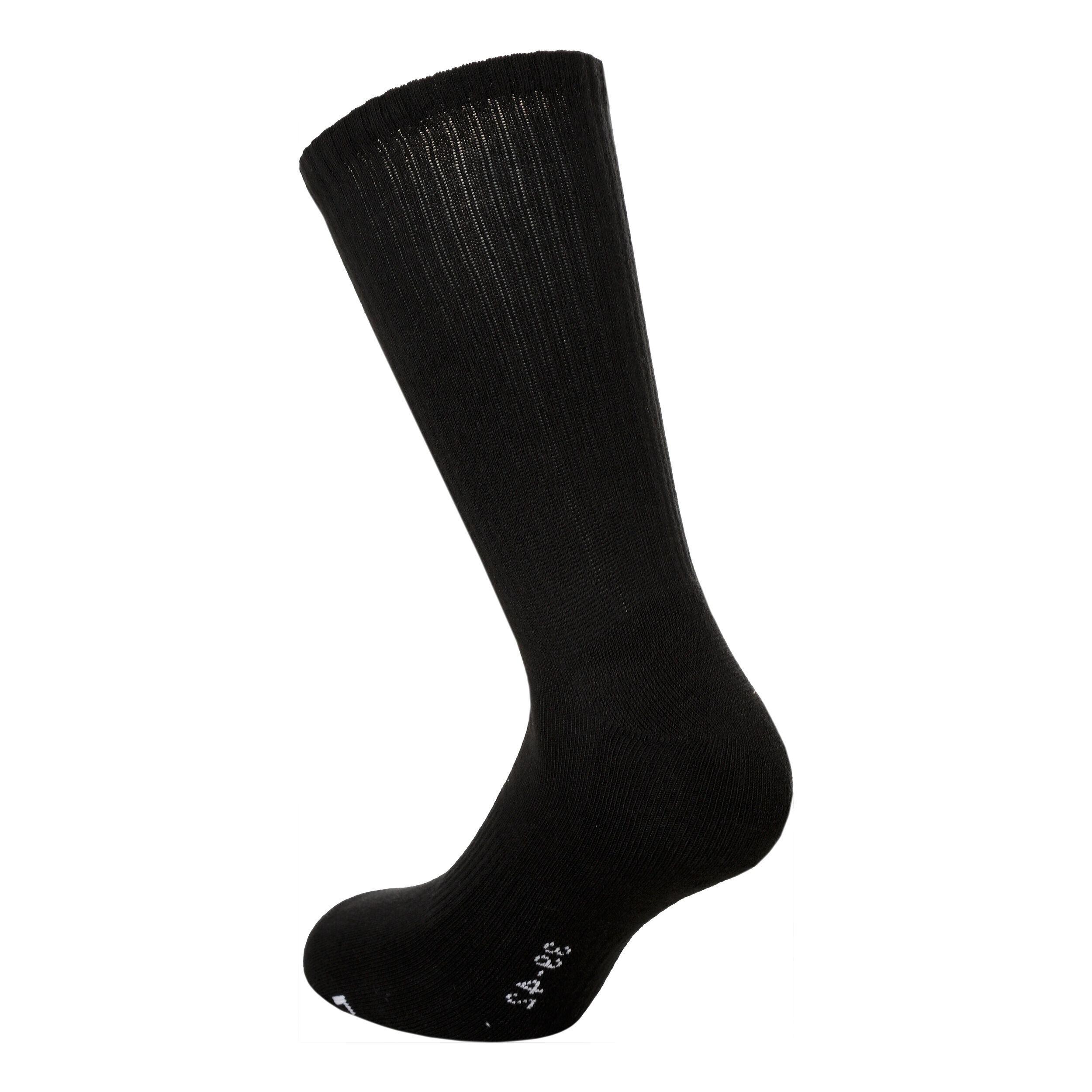 Long Sports Socks 3 Pack Black