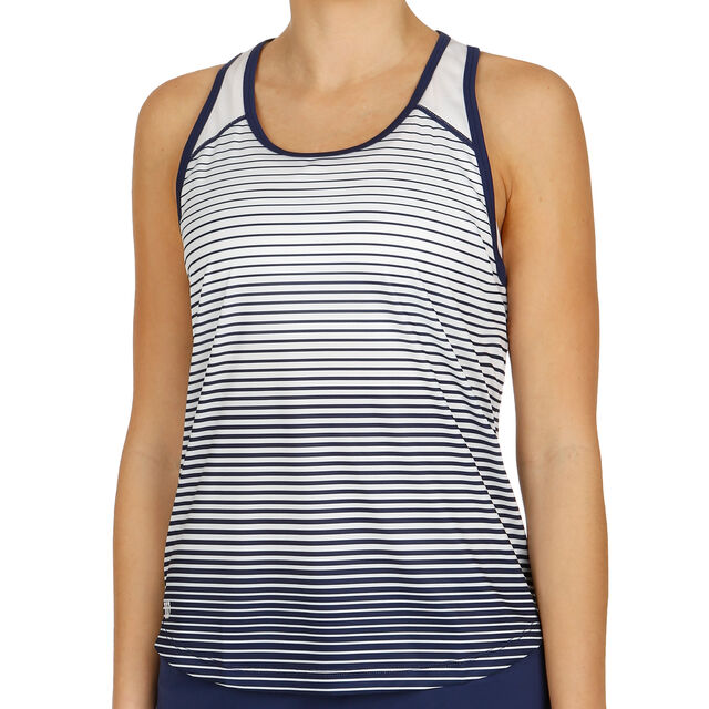 Buy Wilson Team Striped Tank Top Women Dark Blue, White online | Tennis ...