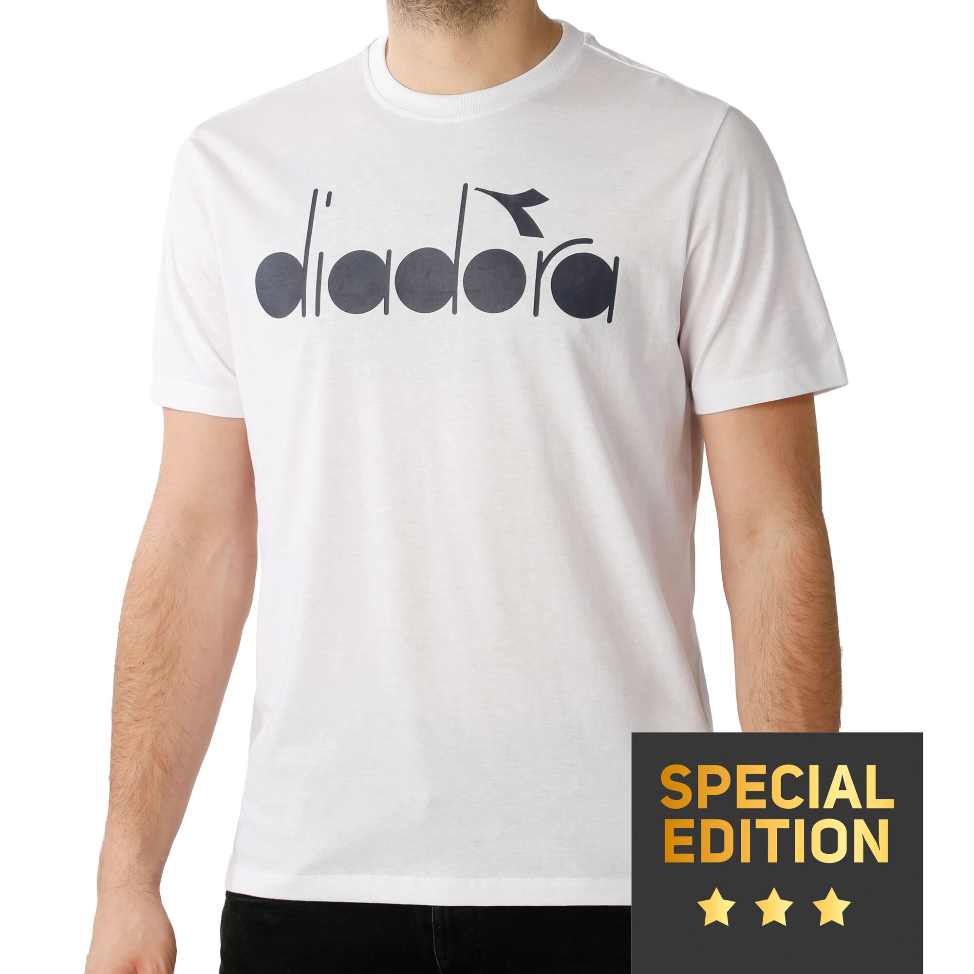 buy Diadora Club T-Shirt Special Edition Men - White, Black online ...