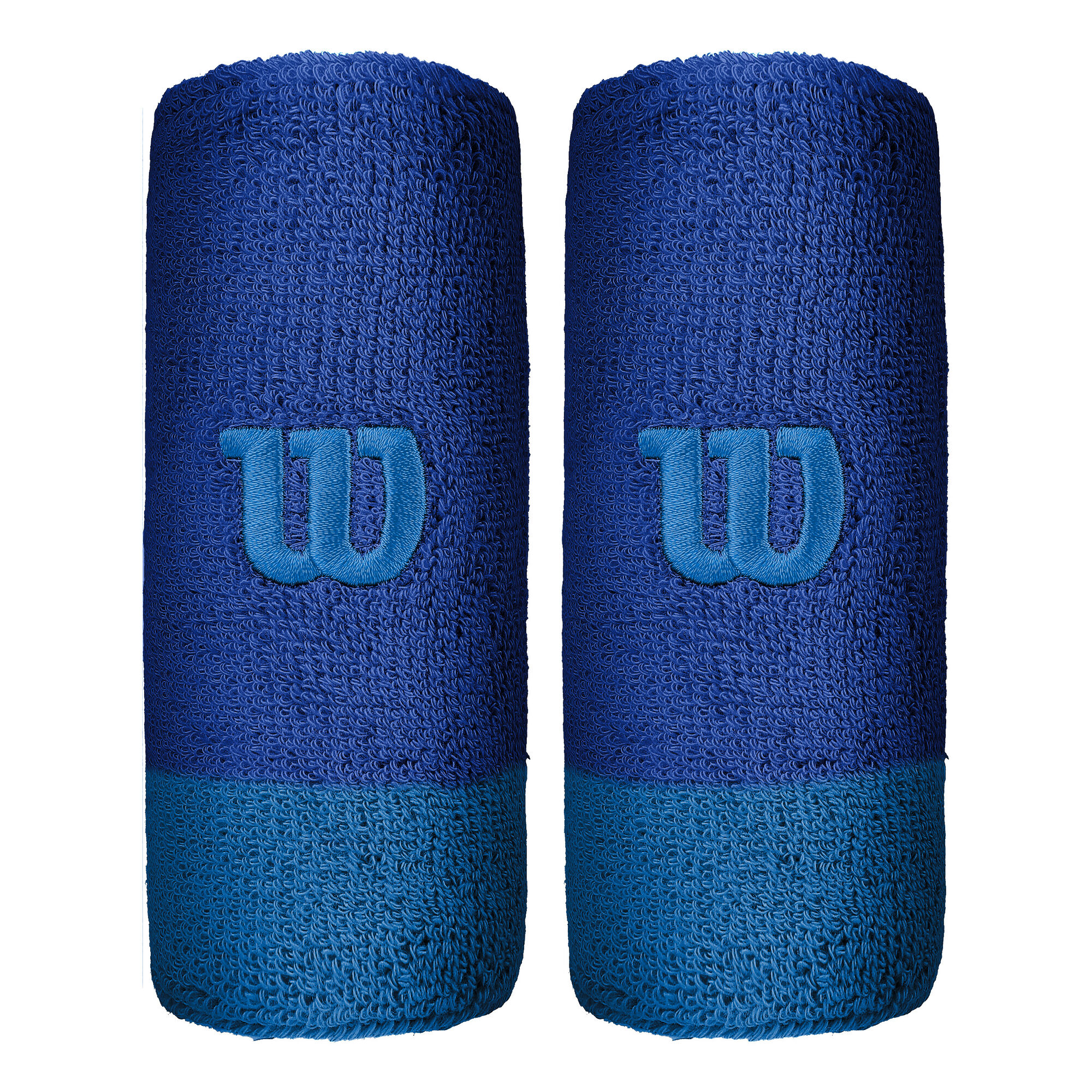 Buy Wilson Extra Wide Wristband 2 Pack Blue, Light Blue online | Tennis ...