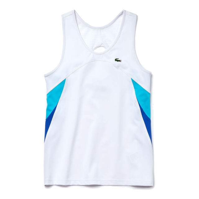 buy Lacoste Tank Top Women - White, Turquoise online | Tennis-Point