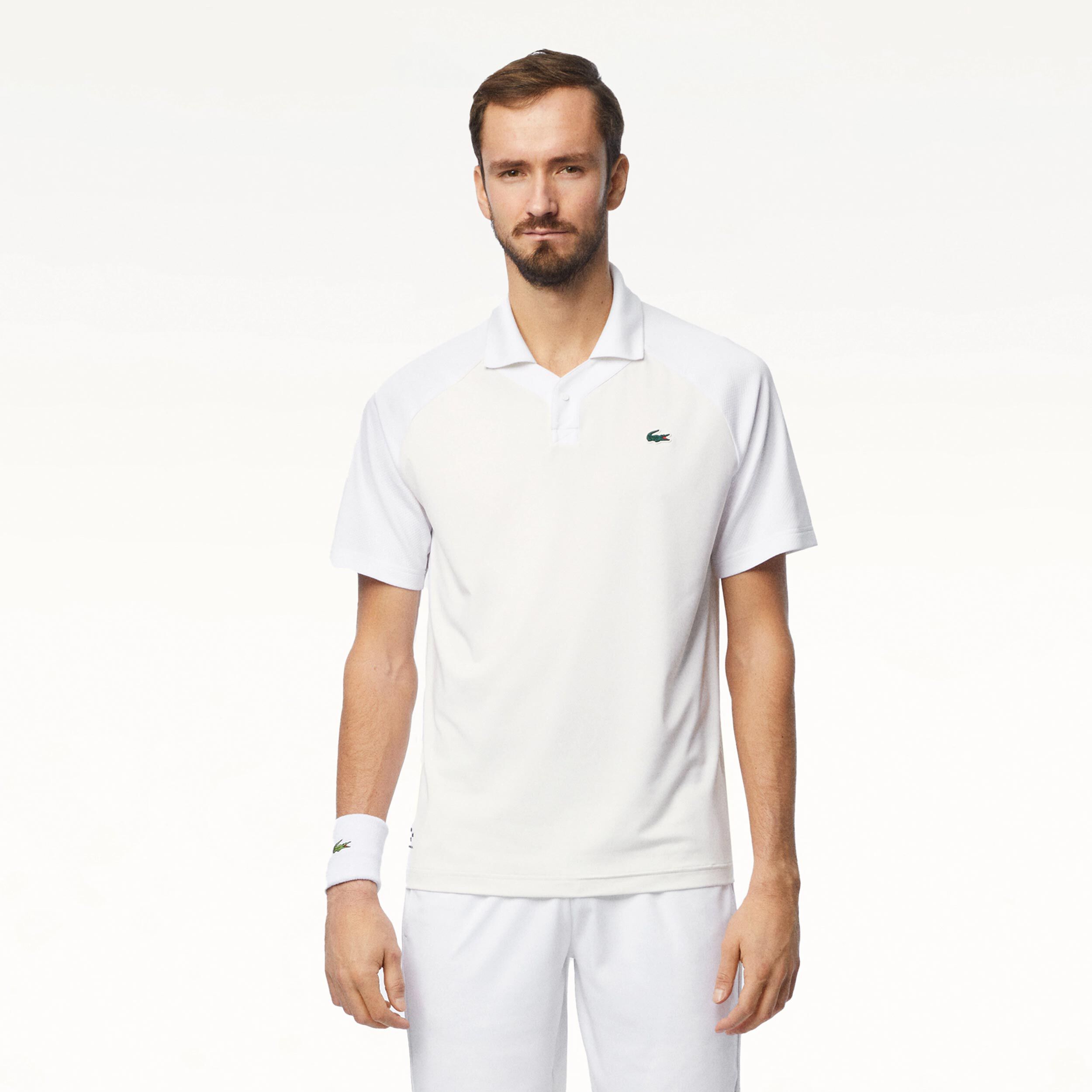 Lacoste white polo shirt sale store