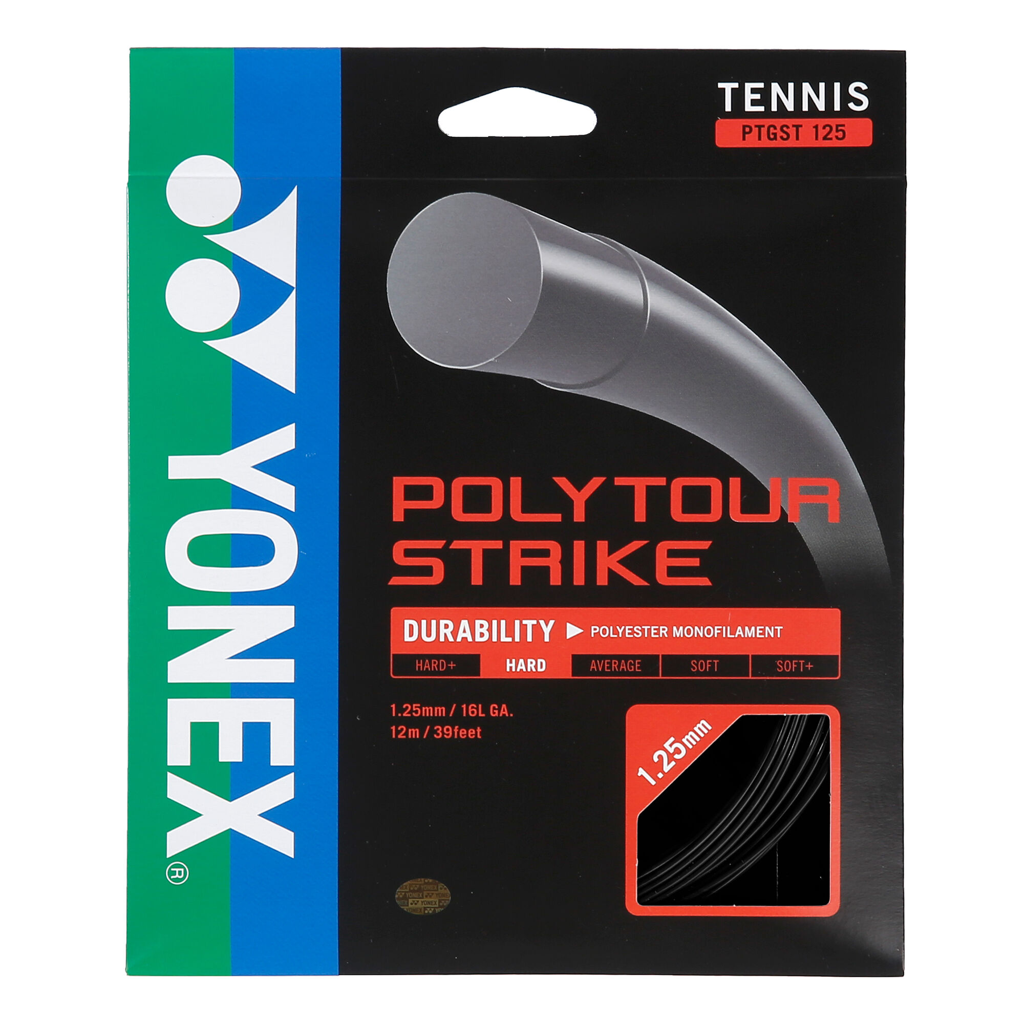 buy Yonex Poly Tour Strike String Set 12m - Black online | Tennis-Point