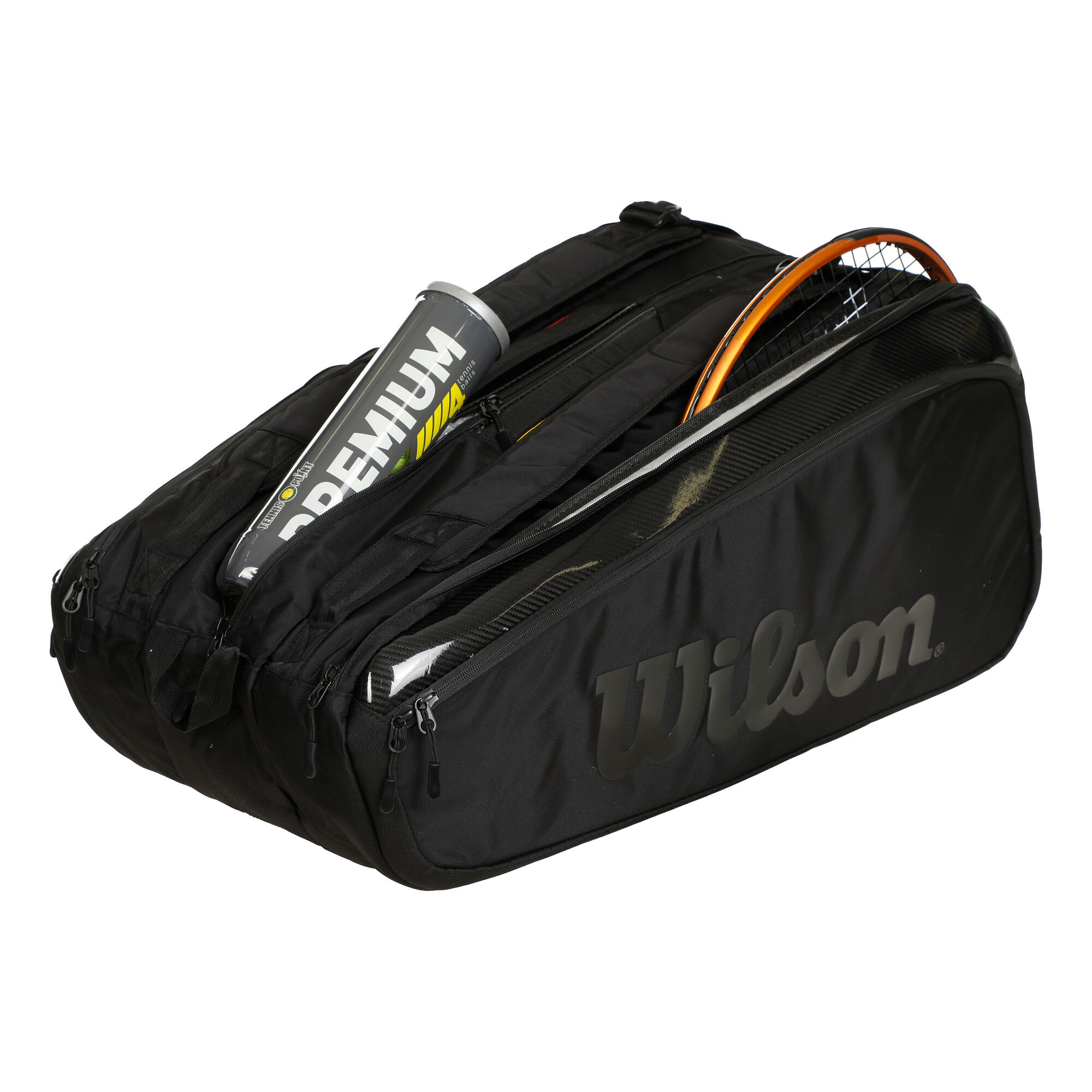 buy Wilson Super Tour Racket Bag 15 Pack - Black online | Tennis-Point