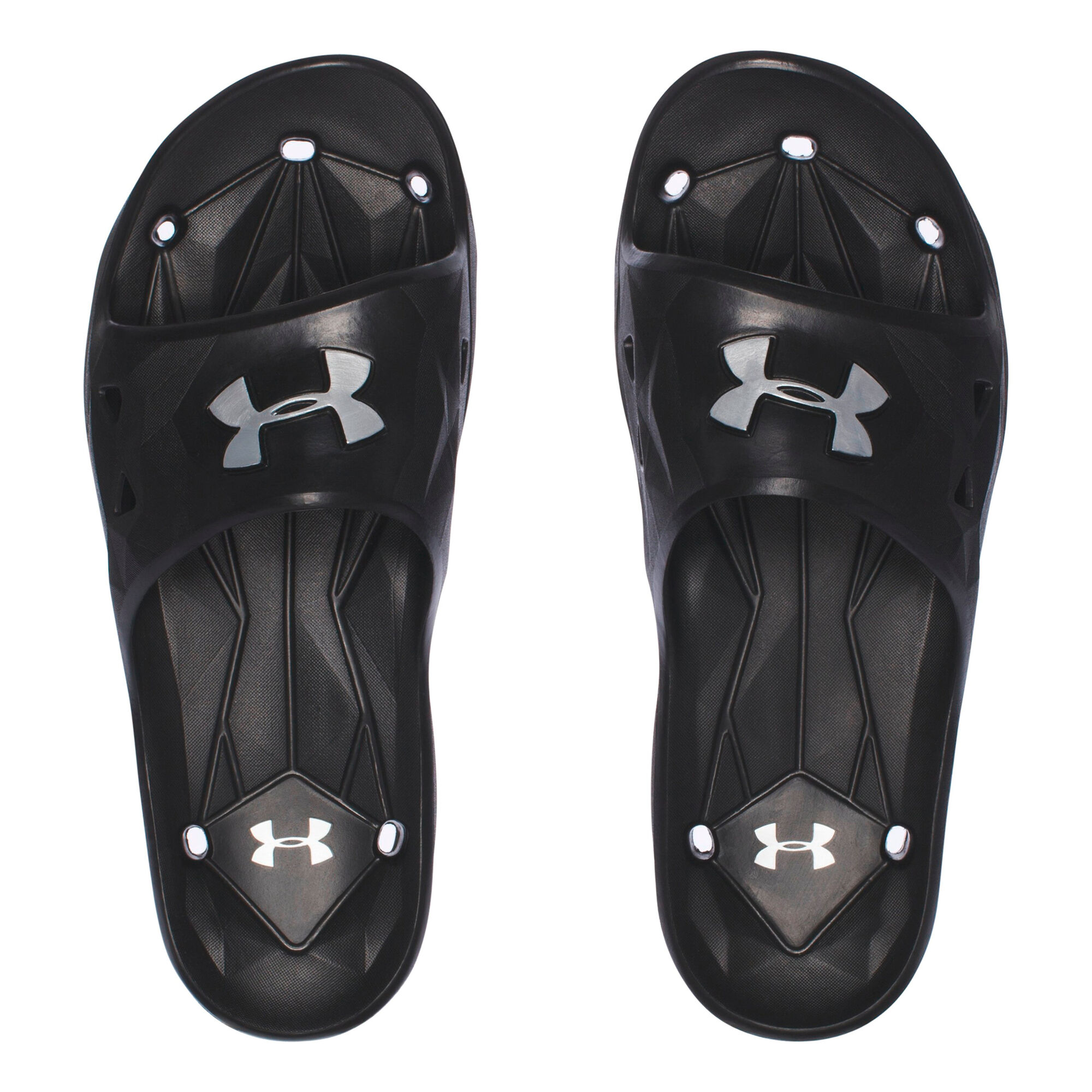 buy Under Armour Locker III Slippers Men - Black, White online | Tennis ...