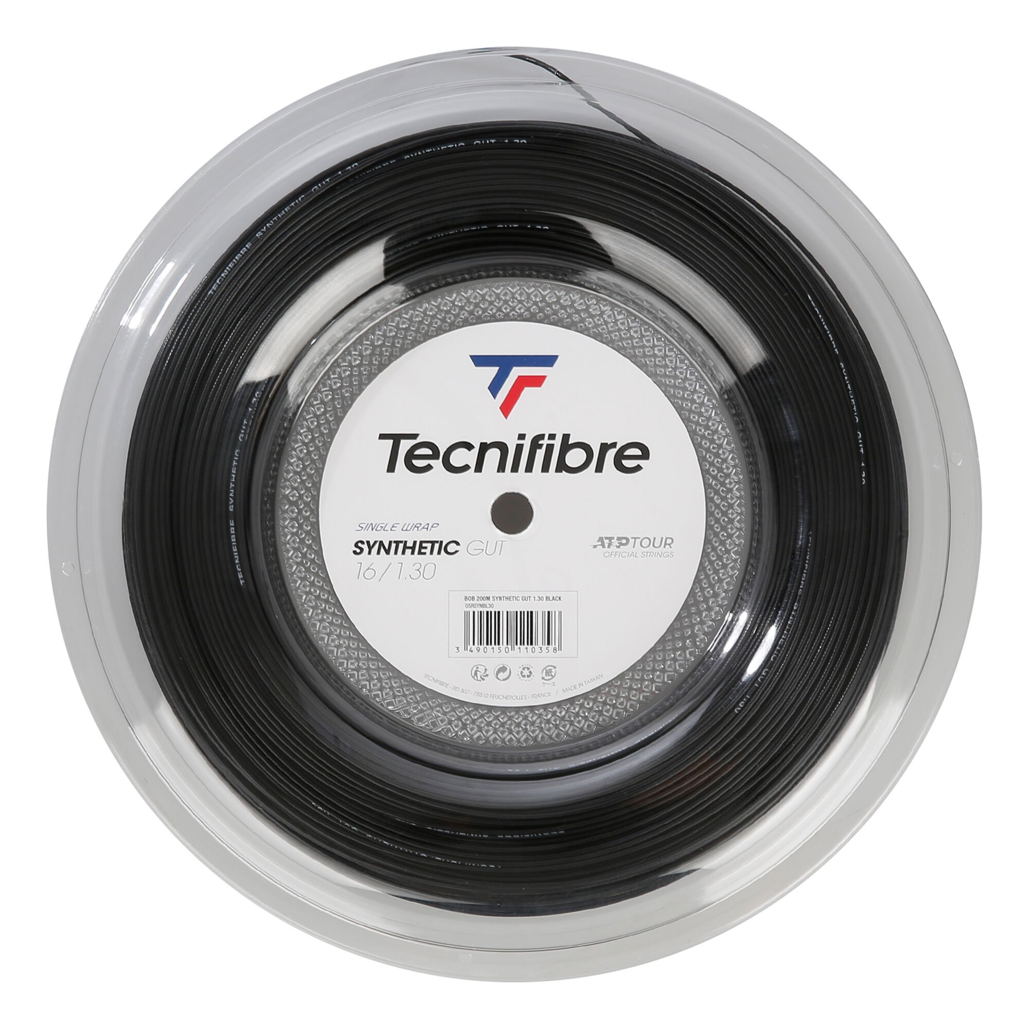 buy Tecnifibre Synthetic Gut 200m String Reel - Black online | Tennis-Point