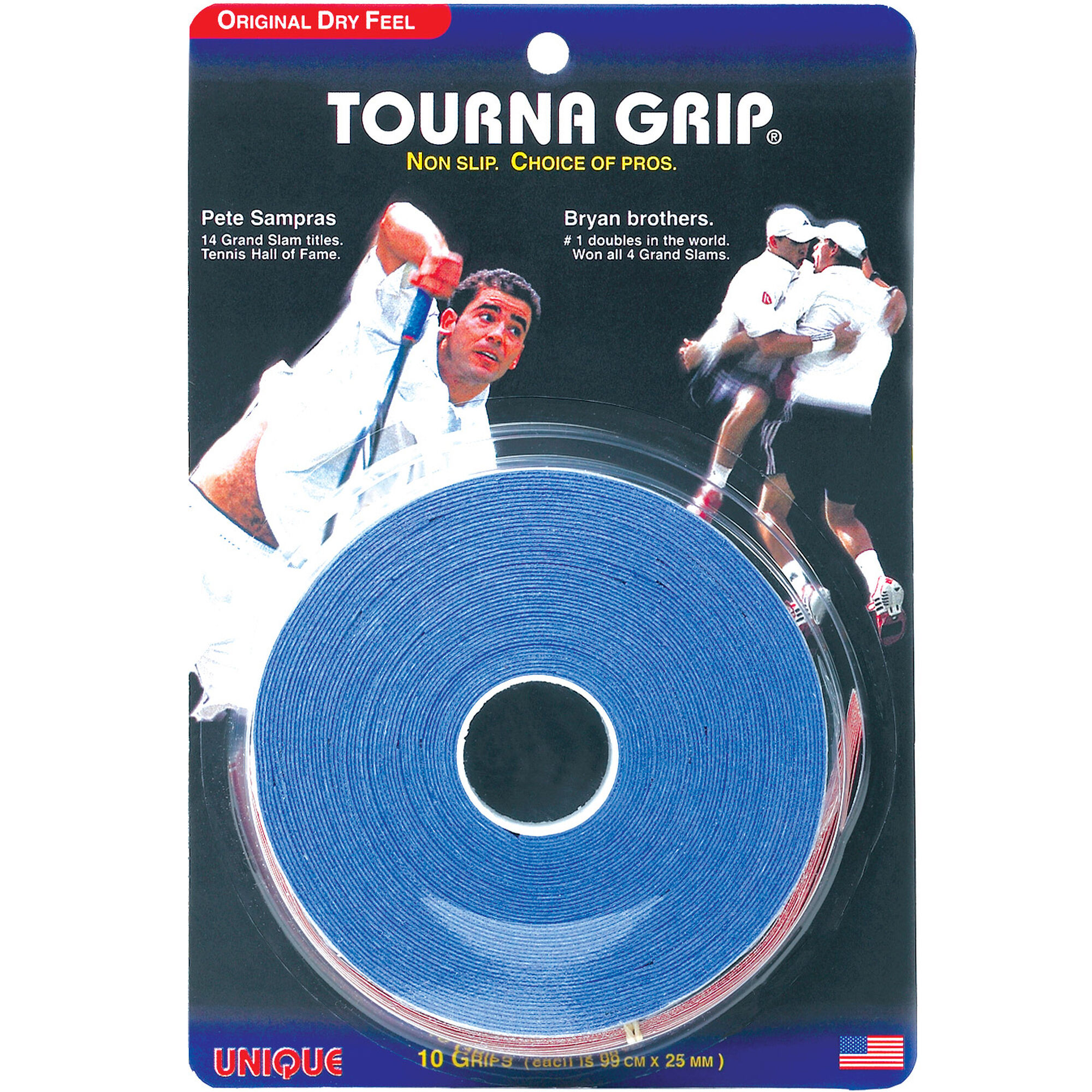 Buy Tourna Grip Standard 10 Pack Blue online | Tennis Point UK