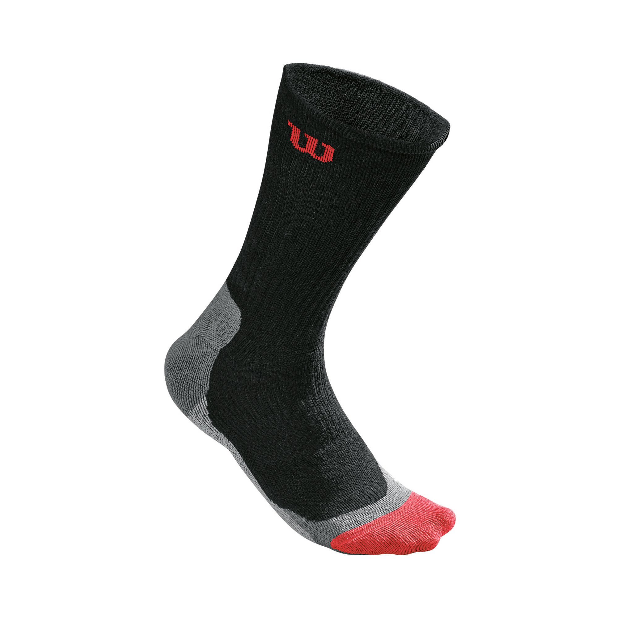 Buy Wilson High-End Crew Tennis Socks Men Black, Red online | Tennis ...